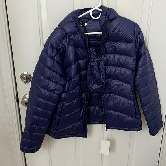 Wantdo | Jackets & Coats | Navy Hooded Puffer Coat New With Tags Wantdo ...